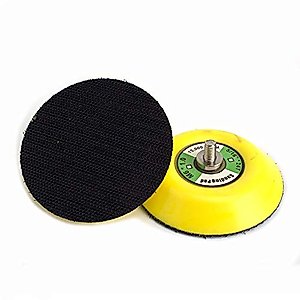 2Pcs 3" Hook and Loop Backing Pads for Orbital Sander M6 Threads Polishing Buffing Plate for Dual Action Car Polisher