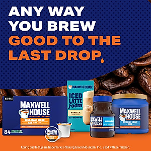 Maxwell House Breakfast Blend Light Roast K-Cup Coffee Pods (84 Pods)