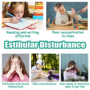 Luanka Kids Swivel Chair Sensory,Autism Chairs for Kids,Sensory Spinning Chair for Kids Autism,Toddler Coordination Sensory Products for Ages 3 Years and UP,Gifts for Kids with Autism (Green)