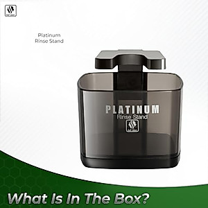 Skull Shaver Platinum Rinse Stand - Ultimate Cleaning Solution for Pitbull & Butterfly Shavers