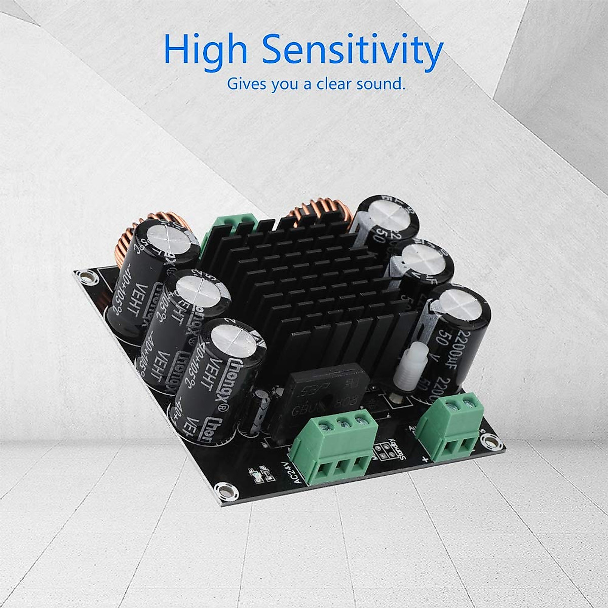 Tosuny 12-28V 420W TDA8954 Subwoofer Digital Power Amplifier Board,Digital Amplifier Board Single Channel Higher Efficiency Mono Amp Board.