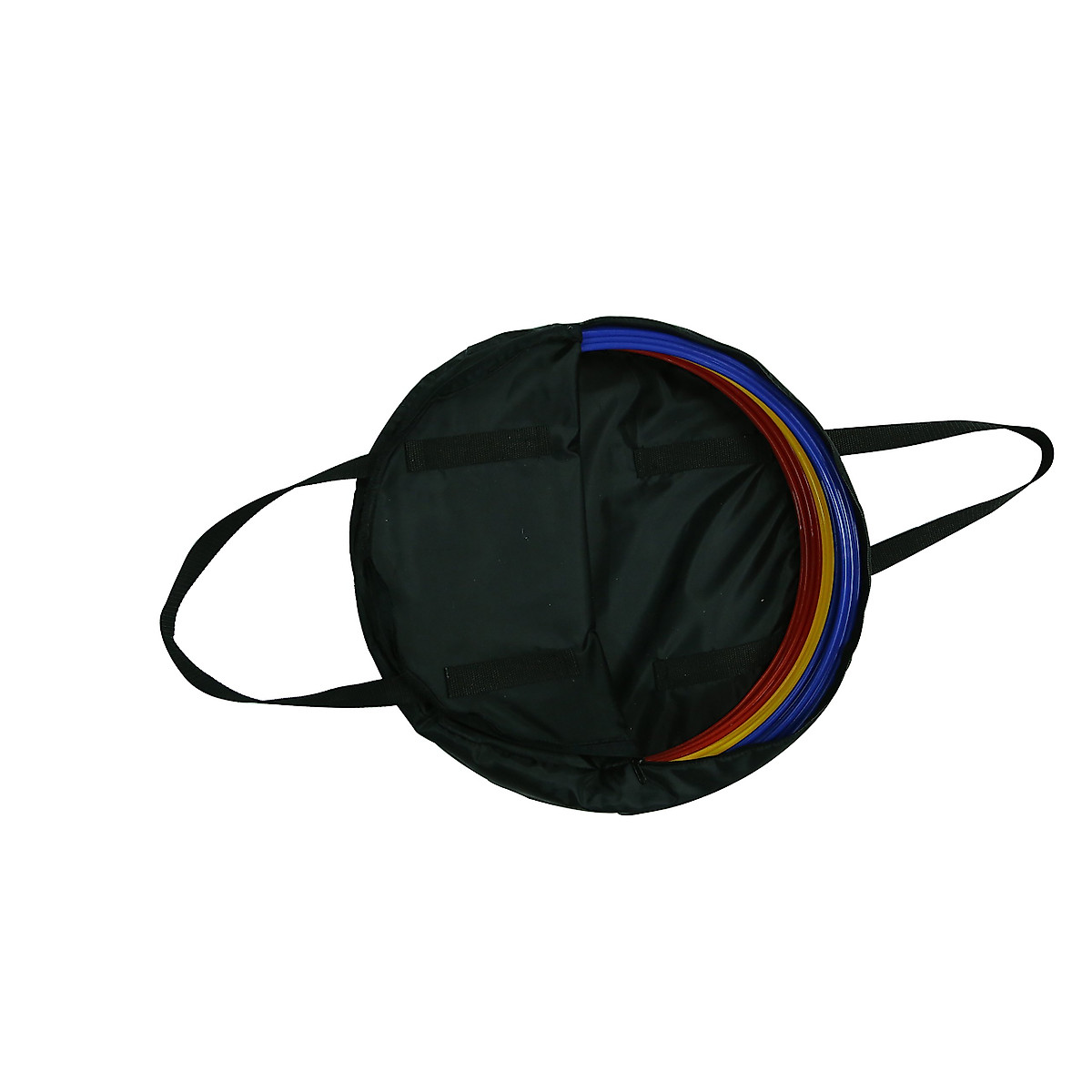 Trademark Innovations Speed & Agility Training Rings - Set of 12 - 16" Diameter - With Carrycase - (Multicolor)