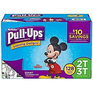 Pull-Ups Huggies Training Pants for Boys, 2T/3T (18-34 lbs.) 128 ct. Blue