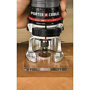 PORTER-CABLE Router, 4.5-Amp, Single Speed 31,000 RPM, Trims 1/4-Inch Laminate, Corded (PCE6430)