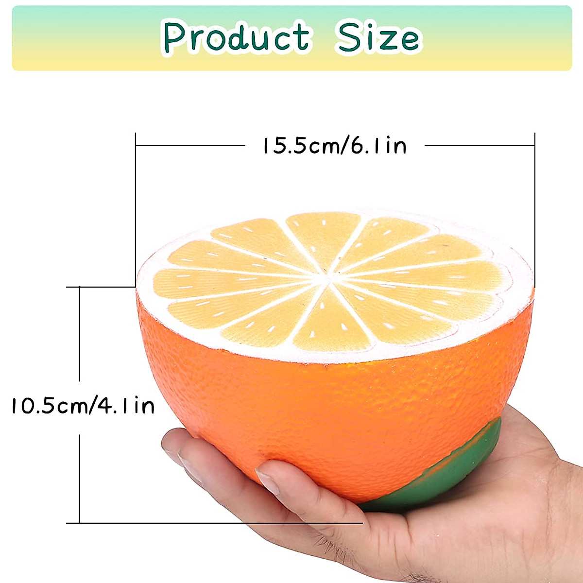 Half Watermelon Jumbo Squishies Fidget Toys, Sensory Push Bubble, Slow Rising Squishy Toys Galaxy Starry Packs Scented Squishy Squeeze Toy Stress Reliever Gift