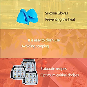 8 Inch Air Fryer Accessories 17Pcs Compatible with Chefman,Ninja,Gourmia,Cosori,Power XL,Instant Vortex Air Fryer,Fit All Above 4.2Qt Air Fryer,Oven Accessories