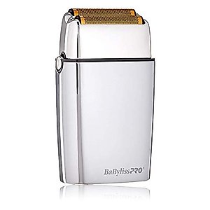 BaBylissPRO Barberology Double Foil Shaver, FXFS2 SILVERFX Professional Electric Shaver