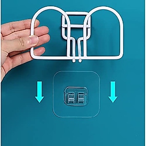 Hanging Shoes Rack, Strong Self Adhesive Shoes Holder Storage Organizer, Door Shoe Hangers Shoe Shelf Holder, Shoe Rack Hanging Over the Wall for Hanging on the Door, Bathroom, Kitchen(5 Pack)