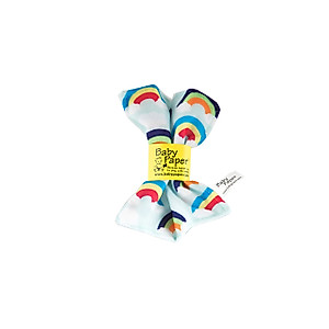Original Baby Paper - Crinkle Teether and Sensory Toy for Babies and Infants | Rainbows | Non-Toxic, Washable | Great Gift for Baby Showers