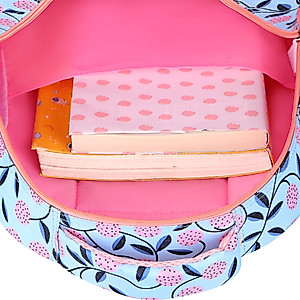 MYGOO Girls Backpack - 17" Tall Colorful School Bag, Archibald Collection, 24L Capacity, Berry Pink