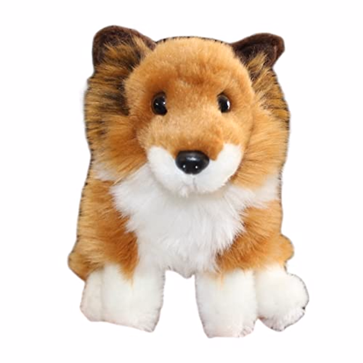 Whrigud Cute Shetland Dog Stuffed Animal Plush Pillow Toy 7'' Kawaii Shetland Sheepdog Plush Stuffed Border Collie Puppy Pillow Plushies Toys for Kids Gifts Home Decor