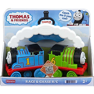 Thomas & Friends Toddler Toy Trains Race & Chase RC, Remote Controlled Thomas & Percy Engines for Preschool Racing Play Kids Ages 2+ Years