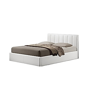 Baxton Studio Templemore Platform, Queen, White