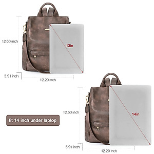CLUCI Backpack Purse for Women + Small Crossbody Bag