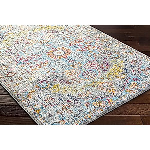 Livabliss Odelia Vintage Bohemian Area Rug,9' x 12'6",Aqua