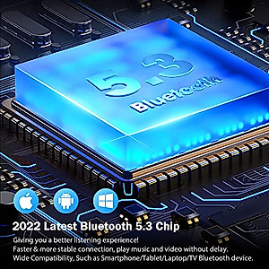 Wireless Earbuds, Bluetooth 5.3 Earbuds with 4 Microphones Deep Bass 60H Playtime Clear Call Noise Cancelling Ear Buds Touch Control Wireless Earphones for iPhone Android Workout, White