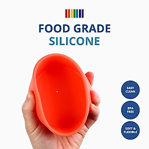 BLUE GINKGO Silicone Stacking Cups – Nesting & Sensory Stacking Toy for Toddlers | Open-Ended Montessori Toy with 5 Cups (Matte Colors)