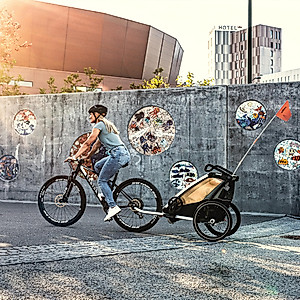 Thule Chariot Lite Multisport Trailer & Stroller, Double, Agave