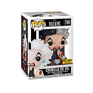 Funko Pop Disney Villains Cruella De Vil Vinyl Figure - Pop 736 - Diamond Collection Exclusive