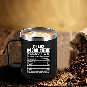 ZAHUOMUG Chaos Coordinator Gifts Mug,Thank You Gifts for Boss Teacher Men,Appreciation Gifts for Manager,Leader,Gifts for Male Friend Coworker,Boss Day Gifts,Chaos Coordinator Tumbler,Office Mug 12oz