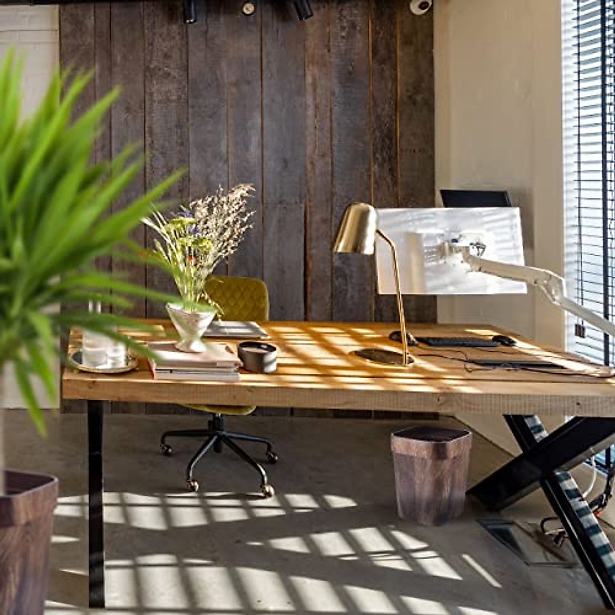 Square Waste Bins Hipsteen Retro Style Pressing Ring Plastic Trash Can Household Office Mimetic Wood Grain Garbage Bin Kitchen Outdoor Bedroom Bathroom Office Commercial Bin Waste Square Waste Basket