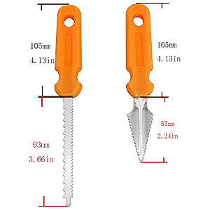 BLLNDX Pumpkin Carving Tool Double-sided Saw Knife and Nicking Tool Halloween Xmas DIY Sculpting Craft Kit