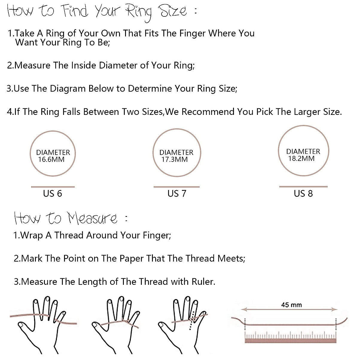 MYEARS Women Ring Gold Hammered Chunky Band Irregular Diamond Cubic Zirconia 14K Gold Filled Simple Statement Finger Everyday Jewelry Size 8