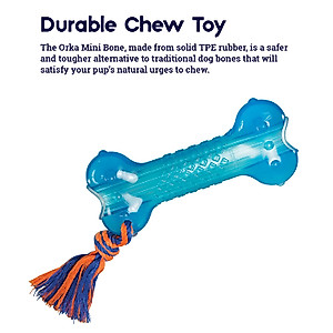 Petstages Orka Bone Royal Blue Treat-Dispensing Dog Chew Toy