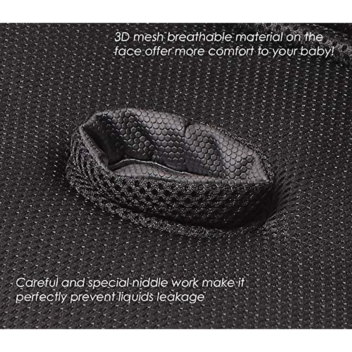 Rezlli Baby Piddle Pad, Toddler Waterproof Liner Seat Protector Compatible with Car Seat Stroller with 3D Breathable Material Easy Drying (Pack of 1)