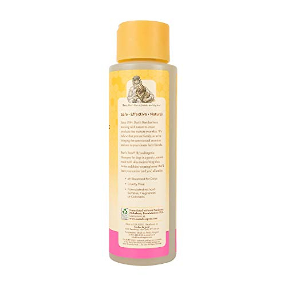 Burt's Bees for Dogs Natural Hypoallergenic Dog Shampoo with Shea Butter and Honey | Shampoo for All Dogs and Puppies with Dry or Sensitive Skin | Made in the USA | 16 Ounces