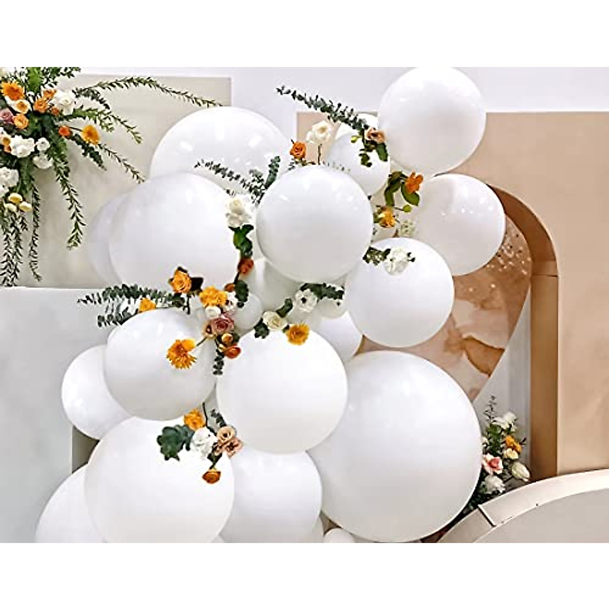 15pcs Latex Big Balloons 24 Inch White Large Balloons Giant Heavy Duty Balloons for Wedding Baby Shower Birthday Party New Year's Day Decorations