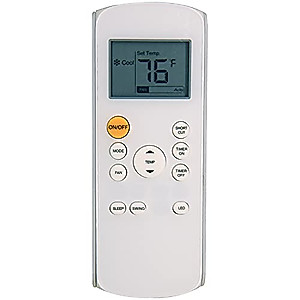 Replacement Remote Control for AC Air Conditioner Remote Control RAC-PD1013CWRU RAC-PD1213CWRU RAC-PD1414CWRU RAC-PD1413HRRU RAC-PD0811CRU RAC-PD1011CRU RAC-PD1211CRU RAC-PD1411CRU