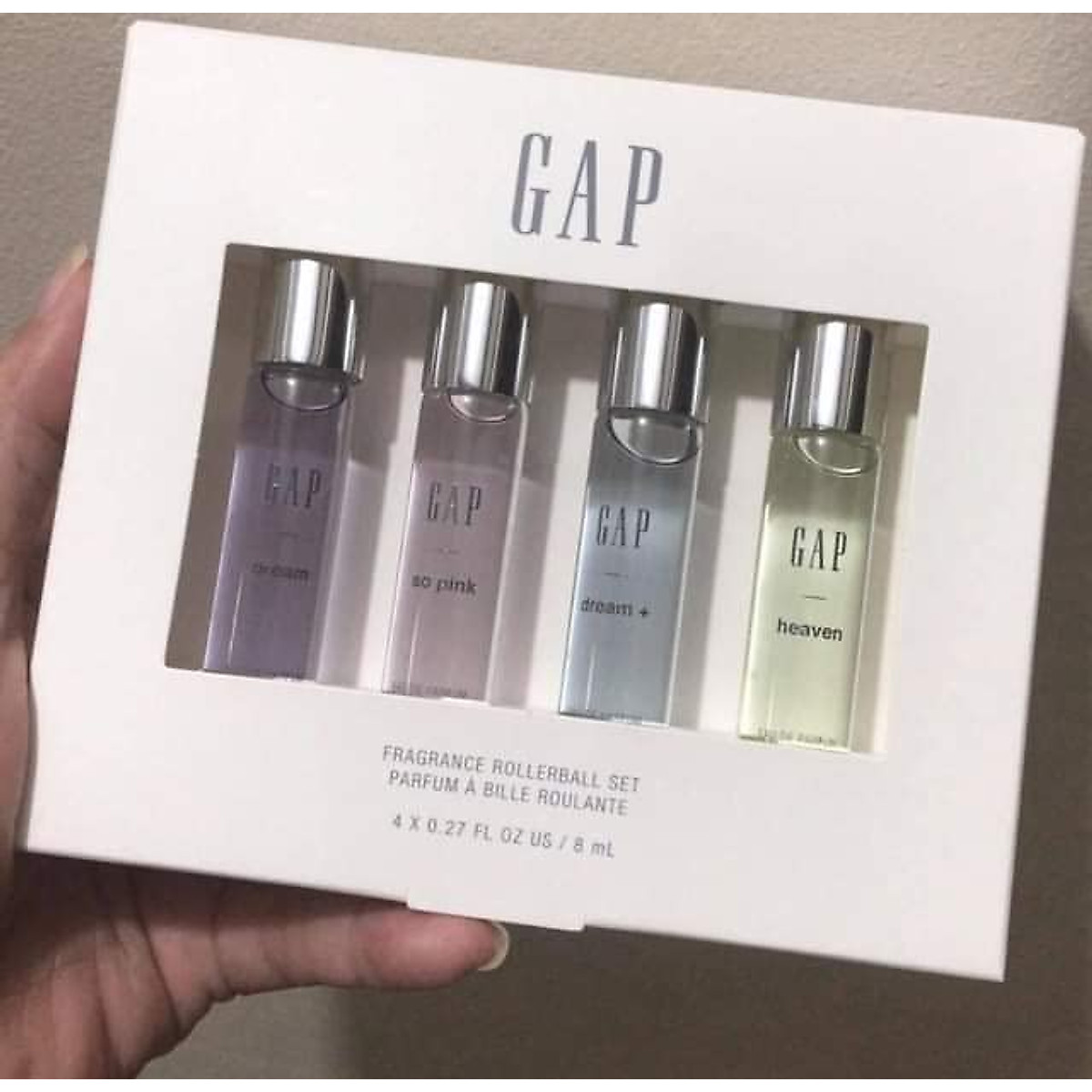 Gap Rollerball Perfume Set (Dream, Dream+, Heaven, So Pink) 8 mL each, 3.75 ounces
