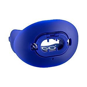 GO2 Sports Football Mouth and Lip Guard with Maximum Air Flow for Increased Oxygen and Endurance Includes Dental Warranty Made in The USA, Blue