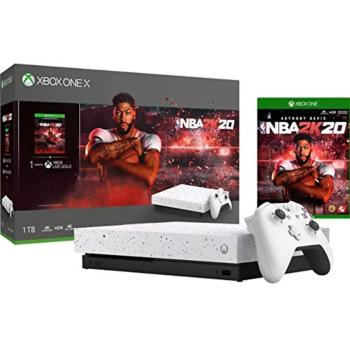 Xbox One X 1TB Console NBA 2K20 Special Edition Bundle White
