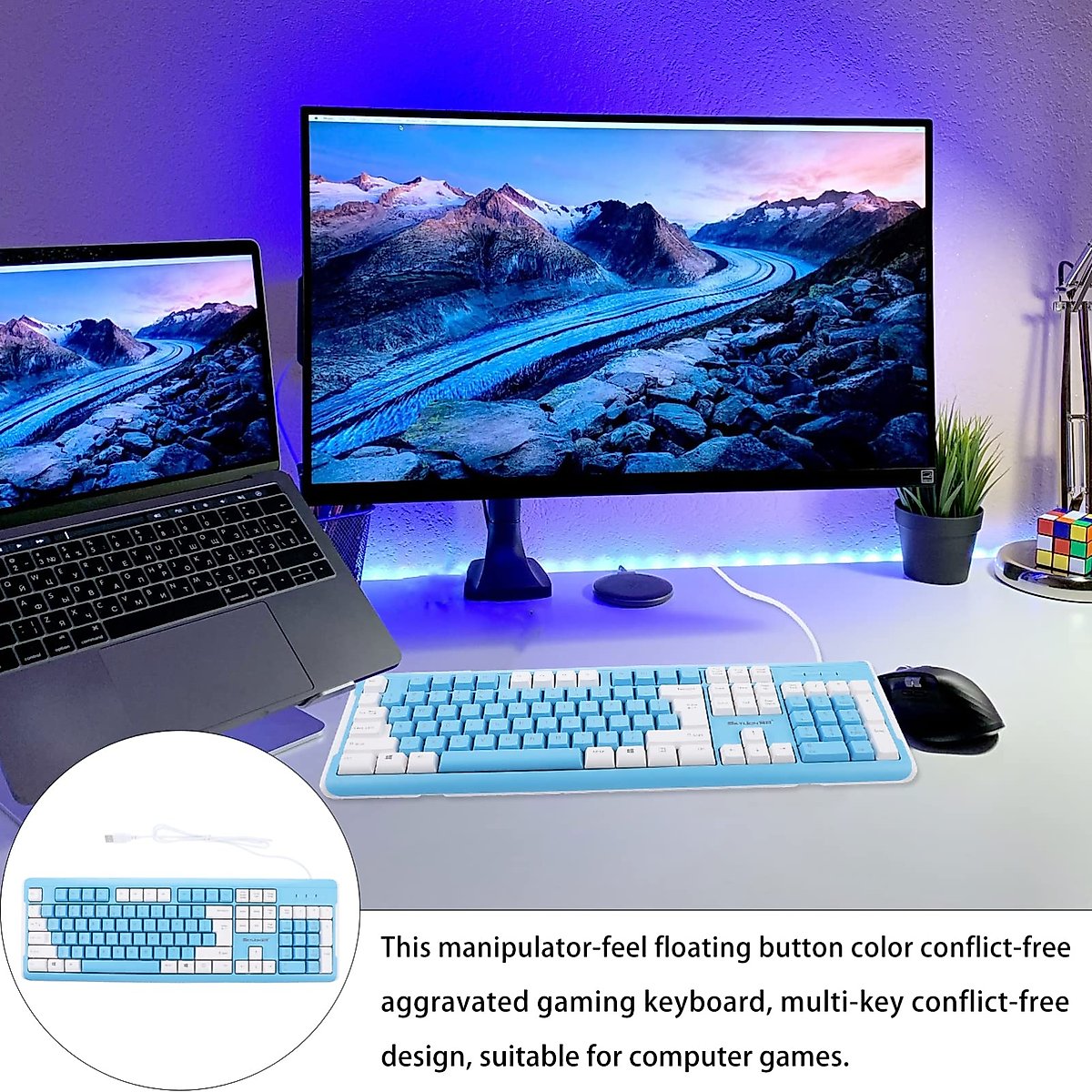 SOLUSTRE 2pcs Keyboard Button abs Notebook Work