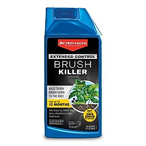 BioAdvanced 800600B Extended Control Brush Ivy Killer, Also Kills Poison Oak, BlackBerry, Kudzu and More, Concentrate, 32 oz