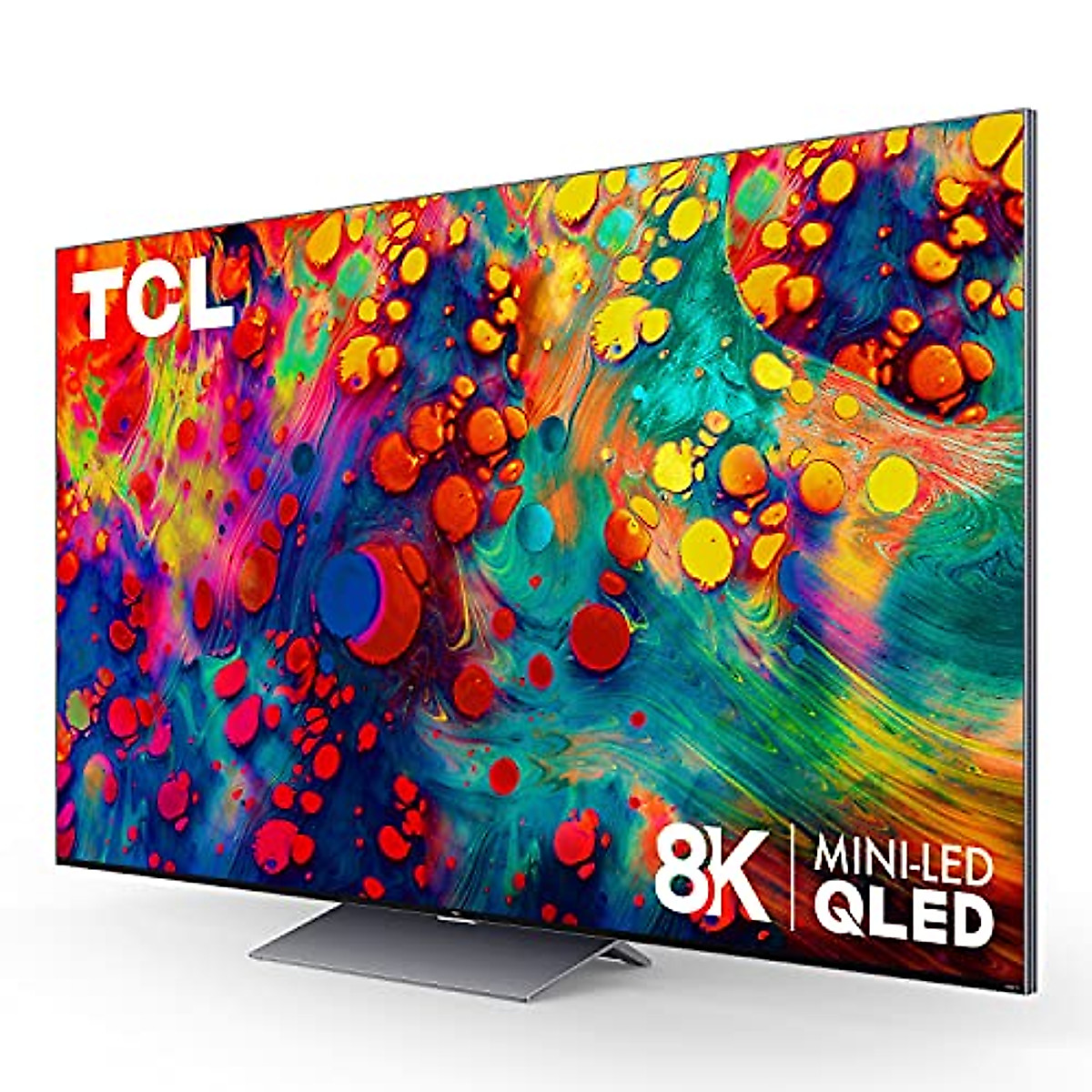 TCL 65-inch Class 6-Series 8K Mini-LED UHD QLED Dolby Vision HDR Smart Roku TV - 65R648, 2021 model