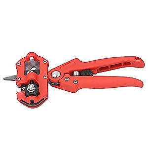 Tree Grafting with a Storage Bag ABS Material Graft Cutting Scissors Garden Grafting Tool Set More Effective for Removing Useless Leaves Branches and Stems(red)