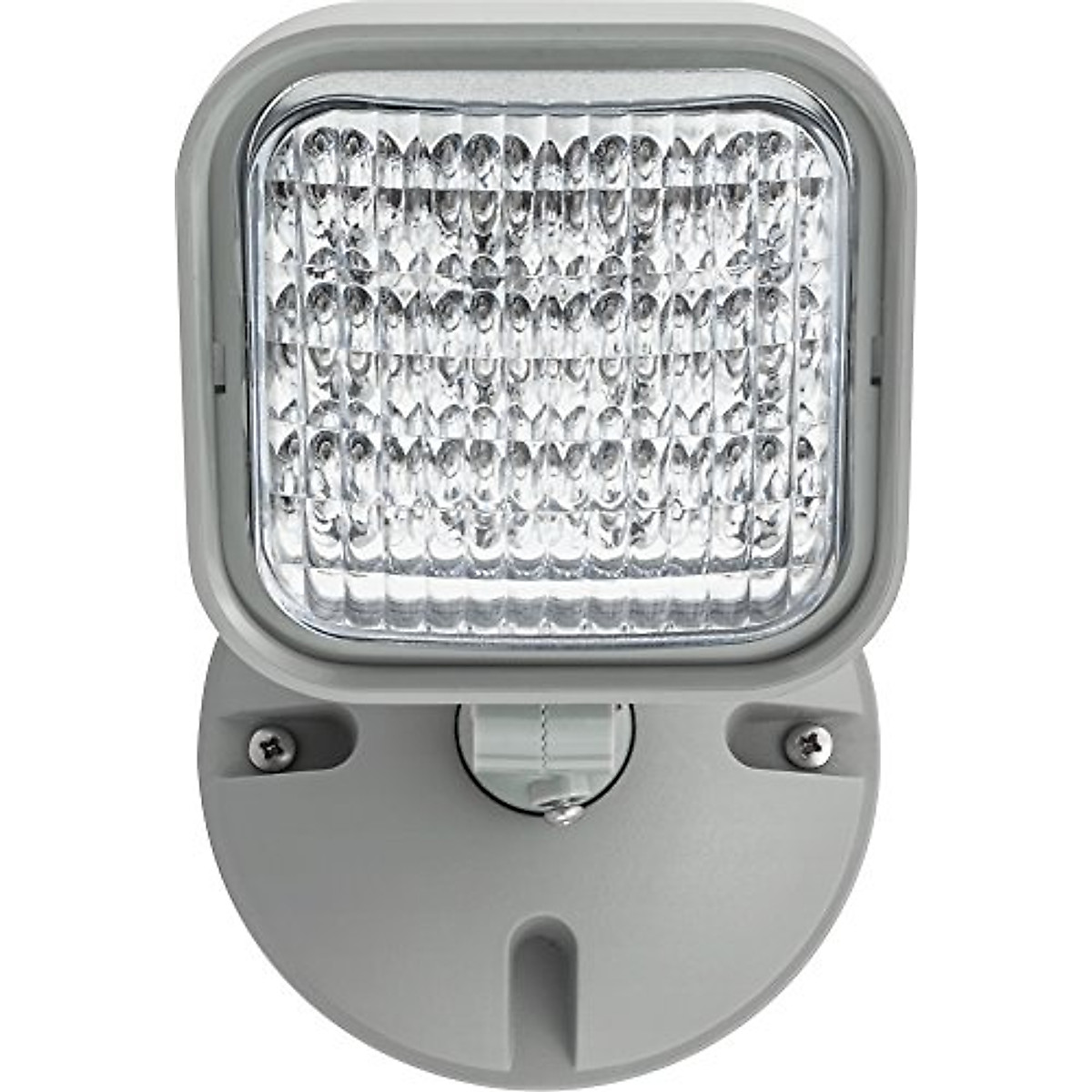 Lithonia Lighting ERE GY SGL WP M12 LED One Single Head Emergency Light, Gray