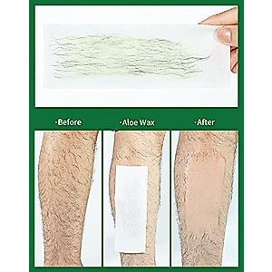 Roller Waxing Kit for Sensitive Skin, Aloe roll on wax cartridge warmer for arms, legs and larger areas of the body hair removal, at home waxing kit for women and men
