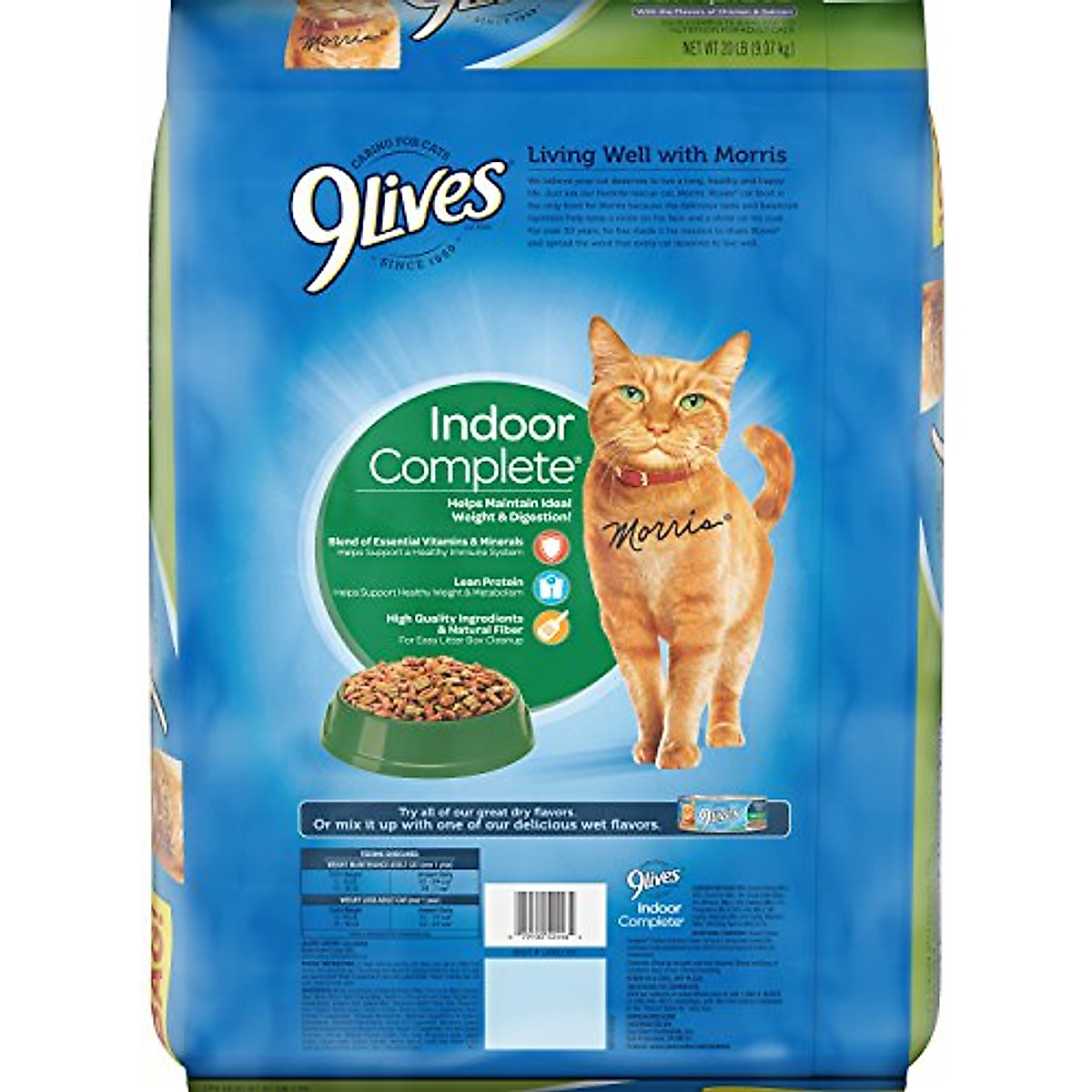 9Lives Indoor Complete Cat Food, 20-Pound Bag