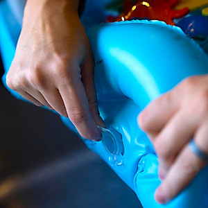 Baby Einstein Octopus Water Play Mat - Safety Fill Line, Tummy Time Activity & Sensory-Toy for Babies Newborn and up, Blue