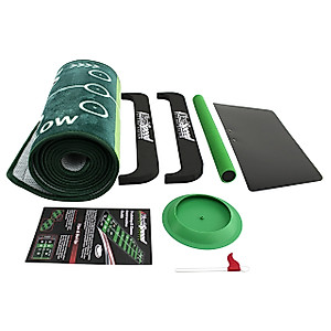 ProActive Sports, VariSpeed Putting System, 10 ft, Mimics Real Putting Green, Loaded with Drills, Training Aid for Indoor or Outdoor, Practice 4 Different Speeds On One Mat