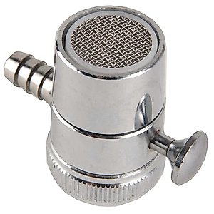 Avalon 2052-1 Faucet Aerator Water Filter Adapter with Diverter 1/8 Inch to 1/4 Inch Barb, Polished Chrome Finish, 1-Pack