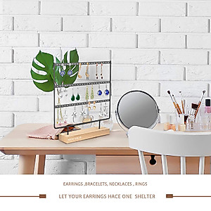 Mocolo Earring Organizer Stand, Earring Display Stand, Earring Holder for Hanging Earrings