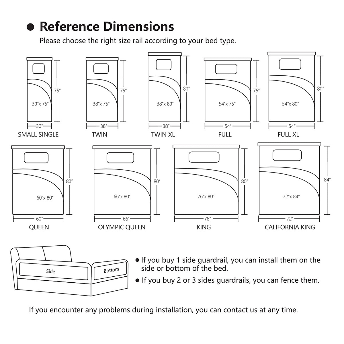 KCRET Bed Rail for Toddlers,Upgraded Infants Safety Bed Guardrail with Breathable Fabric for Twin, Double, Full-Size Queen & King Mattress (74.8"×30”, Gray)