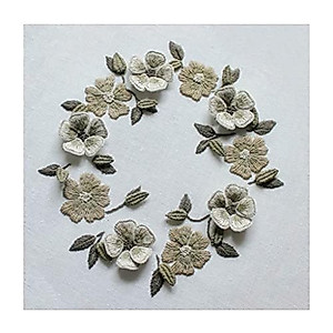 Luzhengyang 3D Flower Cross Stitch Hand Embroidery Starter Kit for Girls