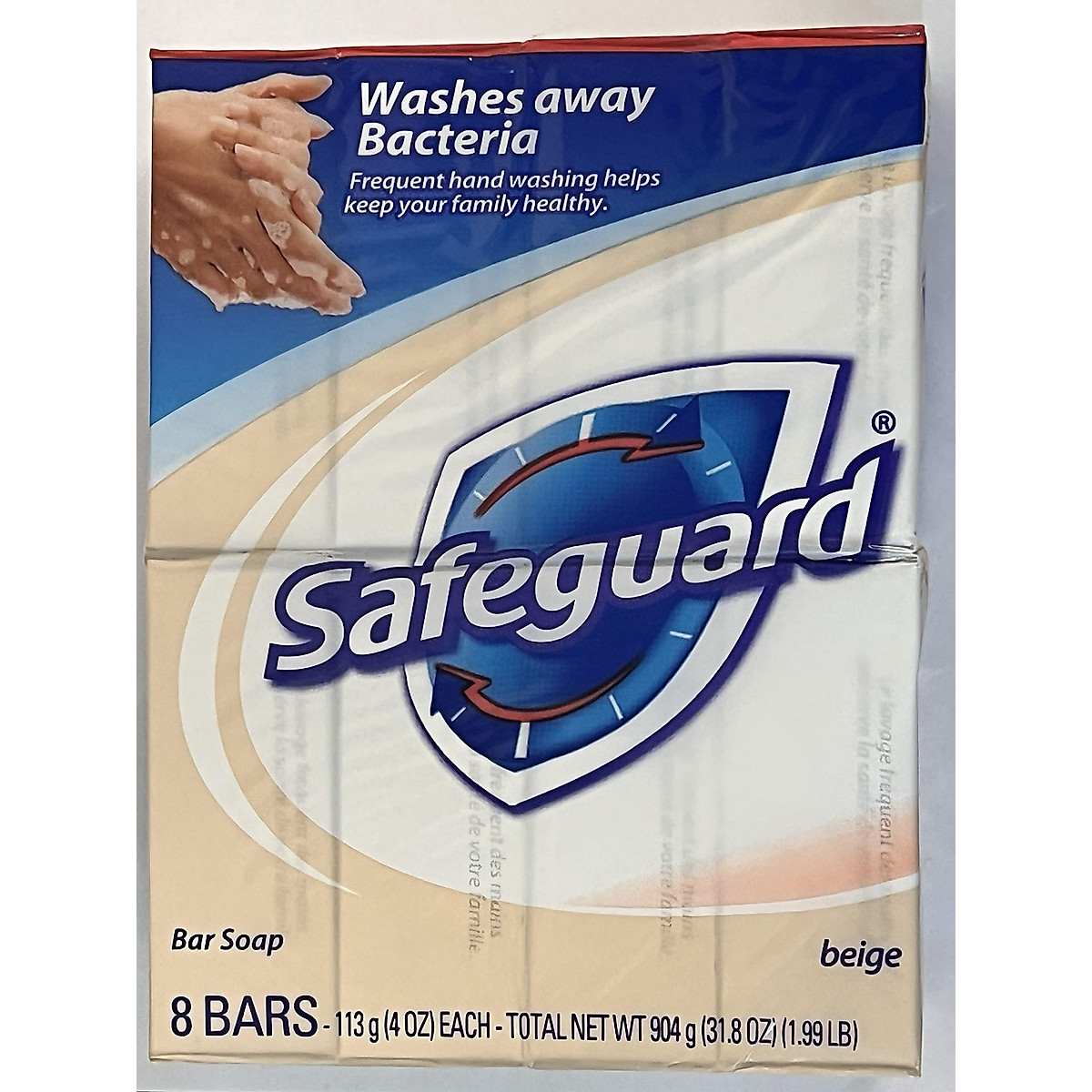 Safeguard Antibacterial Hand Bar Soap, 4 oz bars, 8 ea (Pack of 4)
