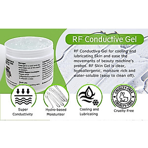 Golden Hometek Preparation Gel - Conductive Gel for use with RF Facial Firming and Body Slimming Machines